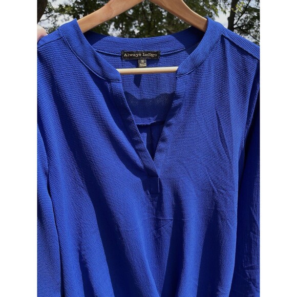 always indigo | Tops | Always Indigo Royal Blue High Low Top Vneck Long ...